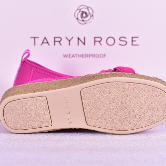 Taryn Rose | Shoes | Taryn Rose Quincy Pink Neoprene Flower Wedges | Poshmark